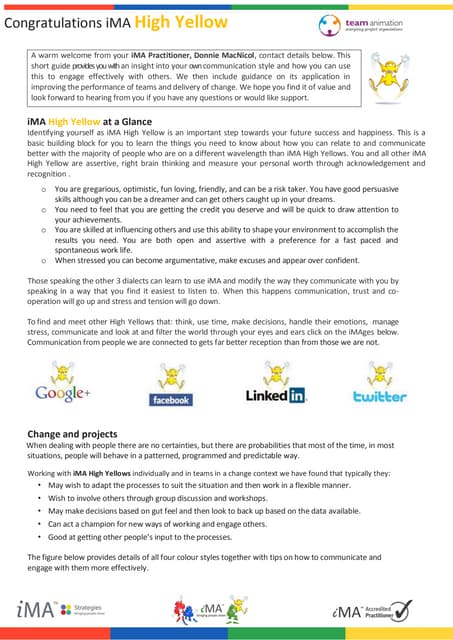 iMA colour styles description | PDF | Business | Business and Finance