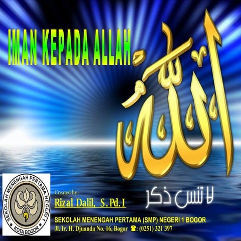 Iman Kepada Allah Swt | PPT