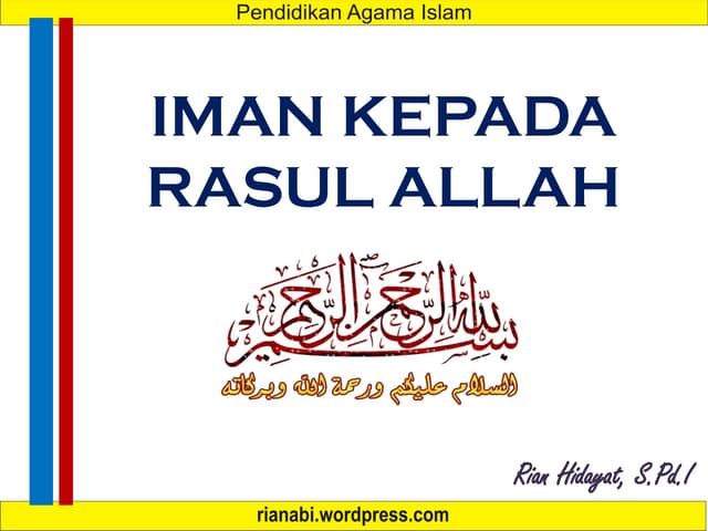 Makalah akidah ahlak tentang kisah teladan rosul ulul azmi | DOCX