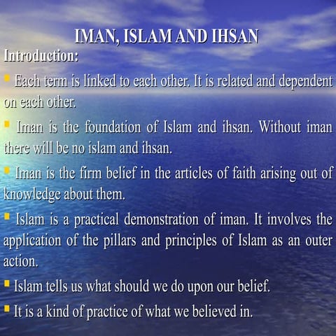 Iman islam ihsan | PPT