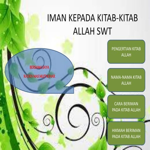 Iman kepada kitab kitab allah swt | PPTX