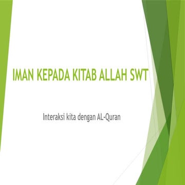 IMAN KEPADA KITAB ALLAH SWT ppt pembelajaran | PPTX