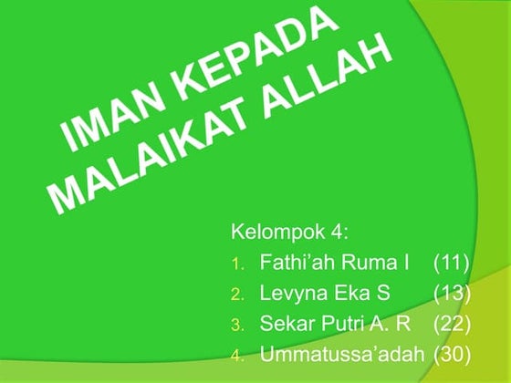 Unit 1 malaikat | PPT