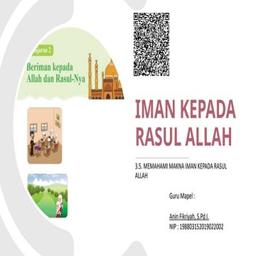 Kelas IV Semester 2 PAI-Iman kepada Rasul Allah.pptx