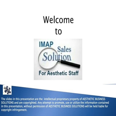 Imap presentation~ Sales Solutions for Aesthetic Staff | PDF