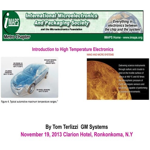 Imaps presentation-high-temp-electronics-11-19-13 | PDF | Physics | Science