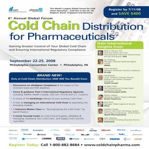 7th Cold Chain Distribution for Pharmaceuticals | PDF