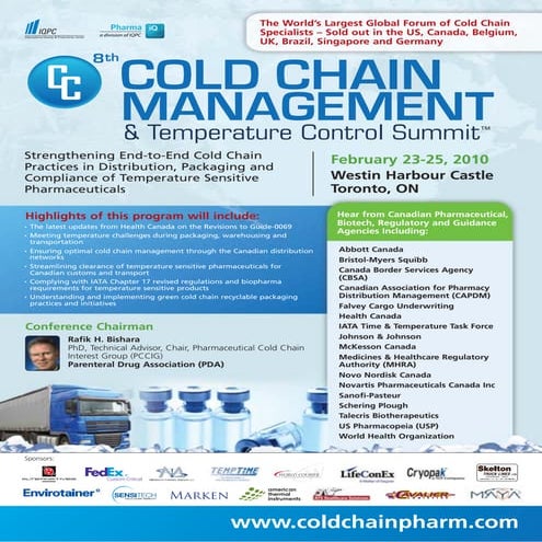 8th Cold Chain Management & Temperature Control Summit | PDF