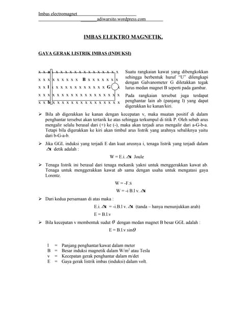 Induksi elektromagnetik | PDF