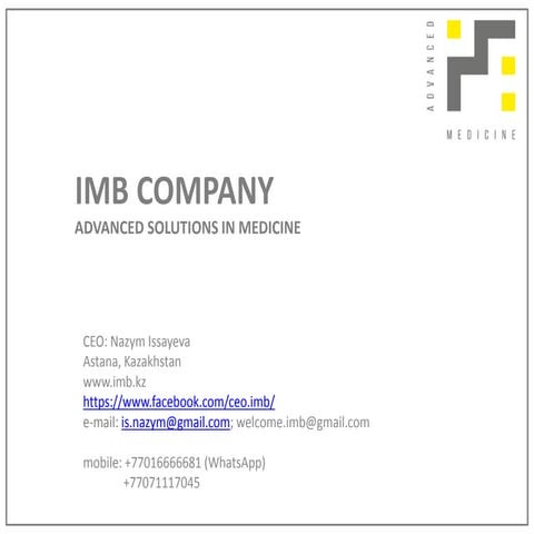 Imb presentation eng | PPT