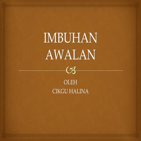 Imbuhan awalan | PDF