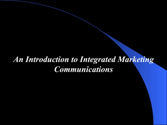 Integrated Marketing communication Tools | PPTX
