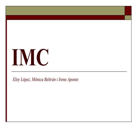 IMC | PPT