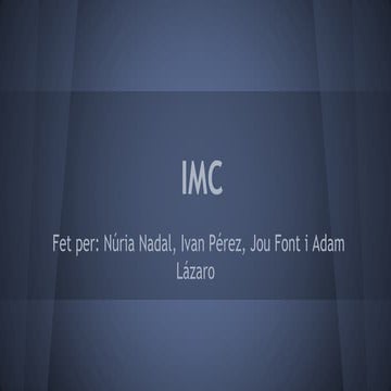 Imc | PPTX