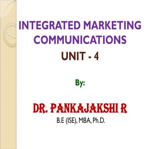 INTEGRATED MARKETING COMMUNICATIONS | PPT