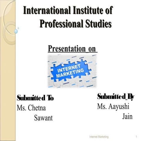 Small ppt on internet marketing | PPT