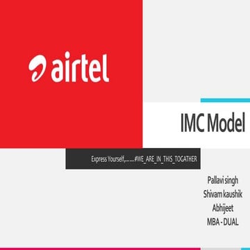 airtel integrated marketing communication model | PPTX