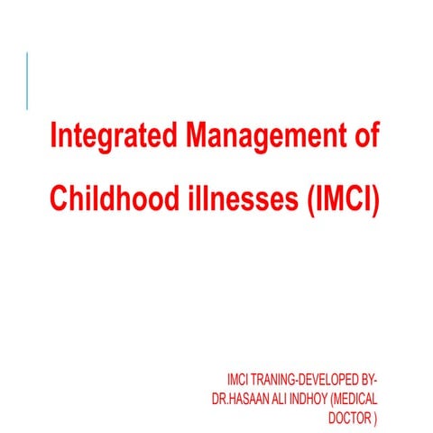 Imci lecture 4 | PPTX