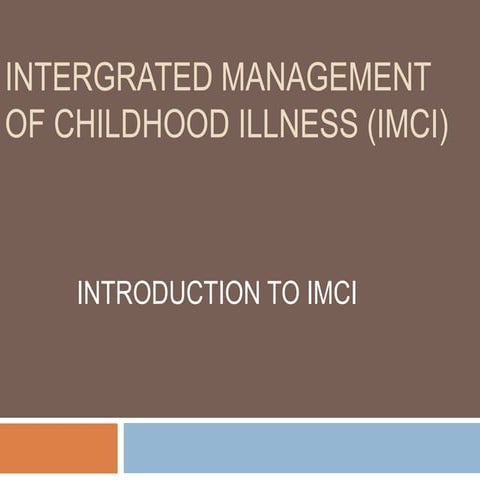 IMNCI_ Introduction & Pneumonia | PPT