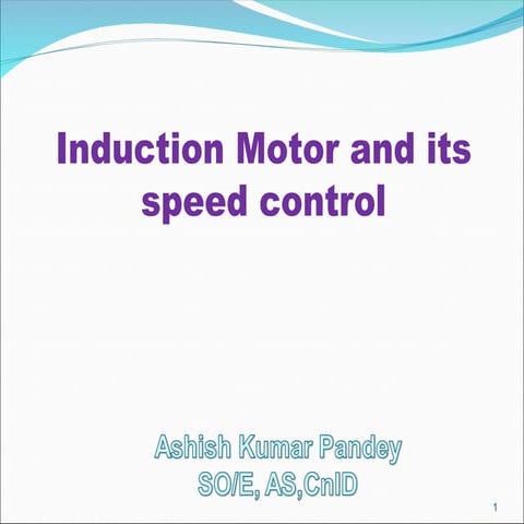 THREE PHASE INDUCTION MOTOR, Rotating Magnetic Field (RMF), Slip, Construction, Torque-speed ...