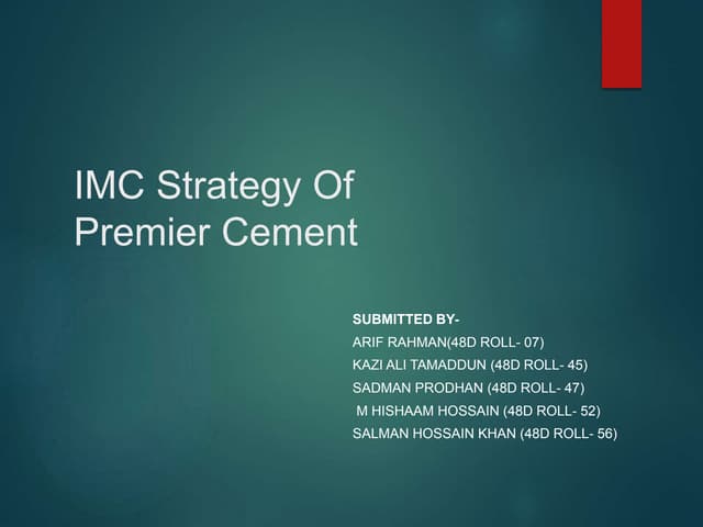Powerpoint presentation on CEMENT {PPT} | PPTX