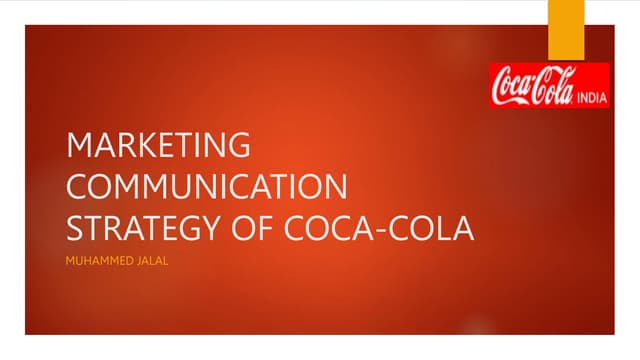 Coca cola presentation | PPT