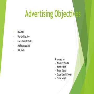 Imc presentation advertising objectives | PPT