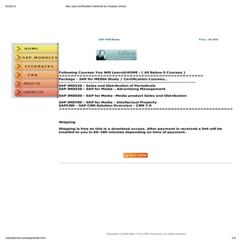 SAP FOR Media | PDF