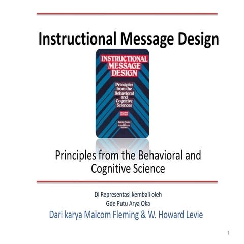 Instructional Message Design | PDF