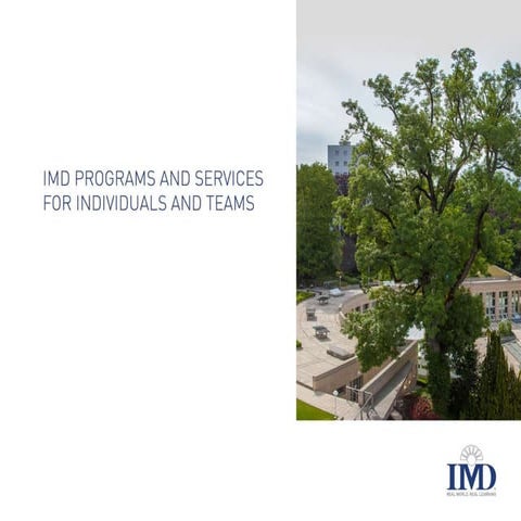 IMD Programs and Services for Individuals and Teams | PPTX