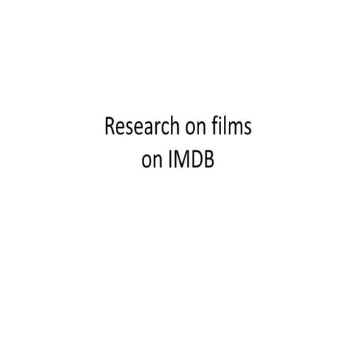 Imdb | PPTX