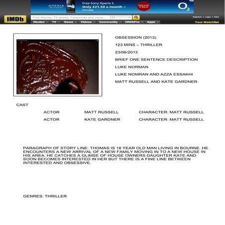 Imdb blank template | DOC