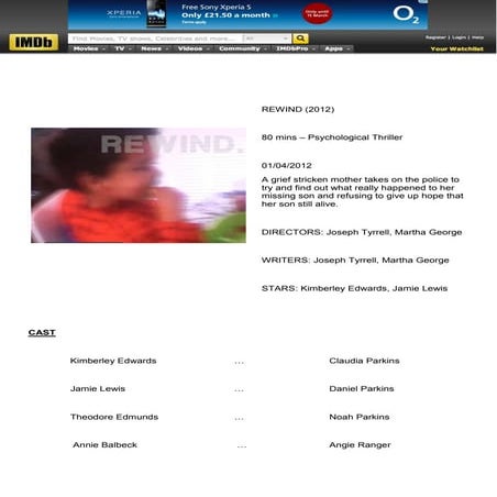 IMDB of Rewind | DOCX