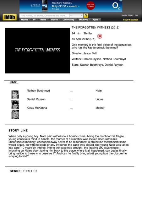 Imdb template | PDF