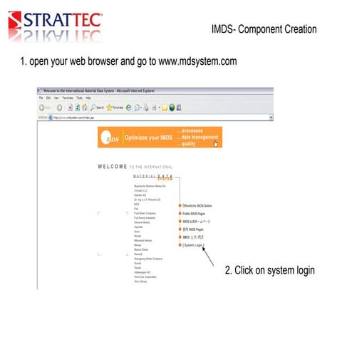 Imds Comp Creation | PPT