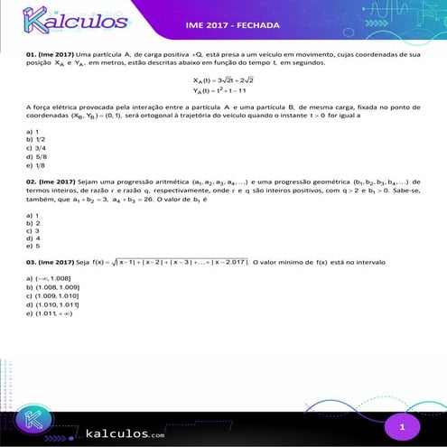 IME 2017 - aberta | PDF