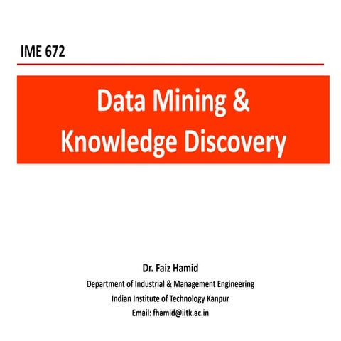 Ime 672 Classifier Evaluation I Pptx