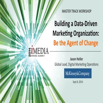 Data Driven Marketing Organization Workshop - iMedia Brand Summit | PPT