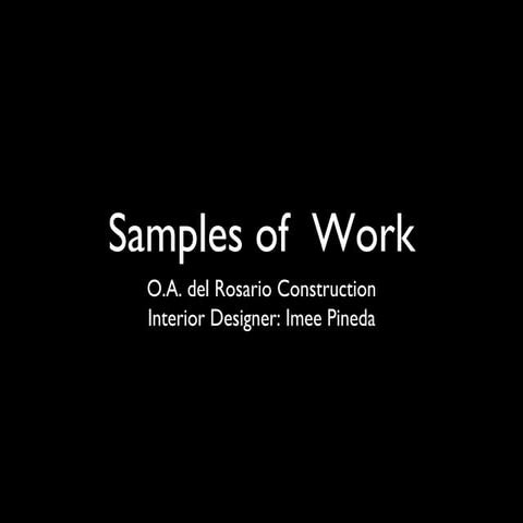 Imee Pineda Sample Work | PPT
