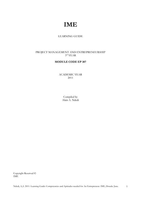 CMI End Point Assessment Presentation | PPTX