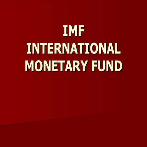 Imf class | PPT
