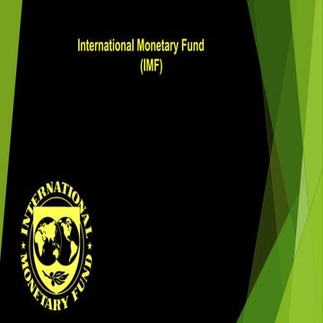 International Monetary Fund and its Functions | PPTX