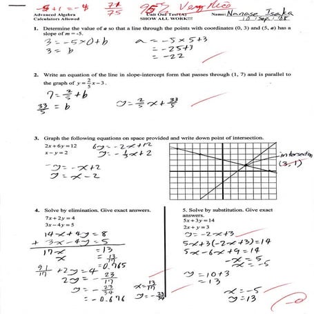 Math test | PDF