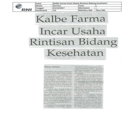 Garam Farmasi Belum Swasembada | PDF