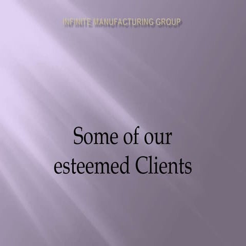 Our Esteemed Clientele | PPTX