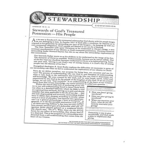 Trinity Kings World Leadership: Steward of God's Treasured Possession ...