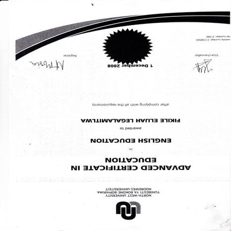 Advanced Certificate in Education | PDF