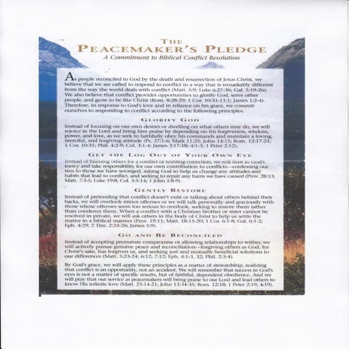 Trinity Kings World Leadership: The Peacemaker's Pledge..."A Call to A ...