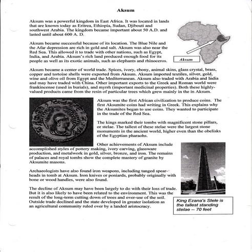 Aksum Reading 4 | PDF