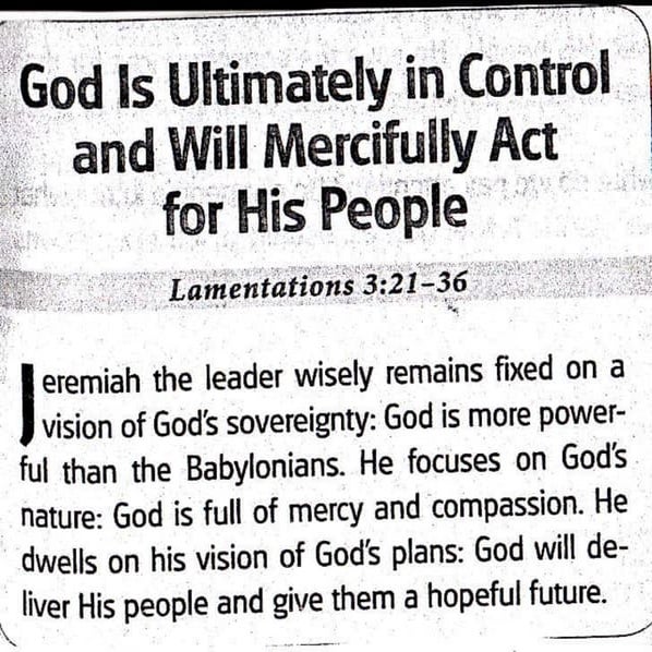 Trinity Kings World Leadership: God Is Ultimately in Control and Will ...